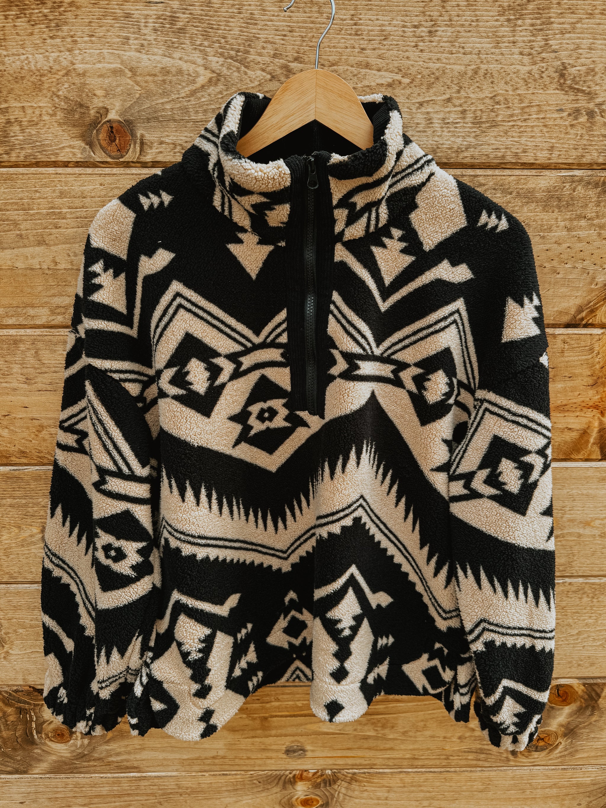 High Desert Aztec Half Zip | Western Southwestern Pullover – 85 Down South