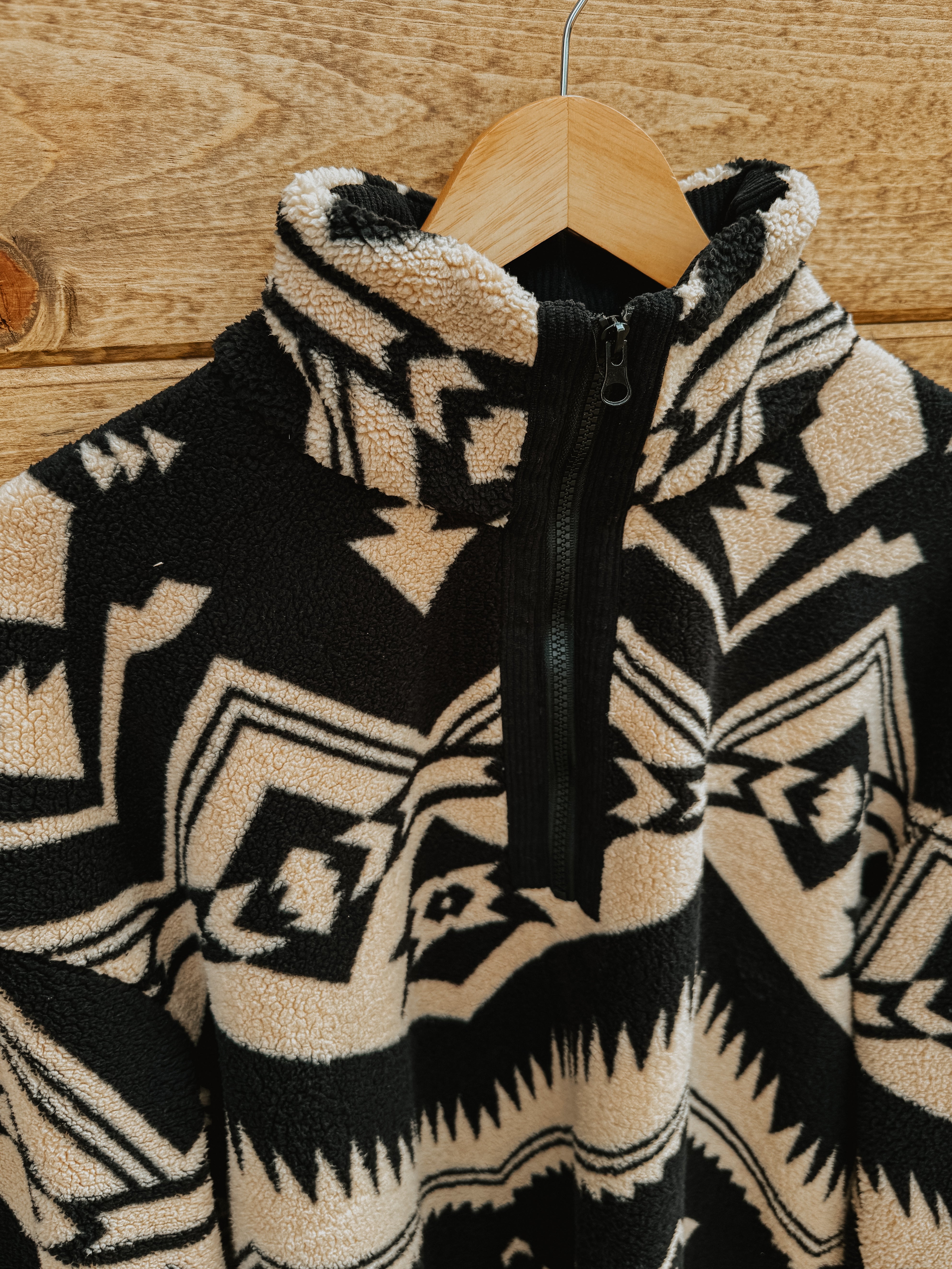 High Desert Aztec Half Zip | Western Southwestern Pullover – 85 Down South