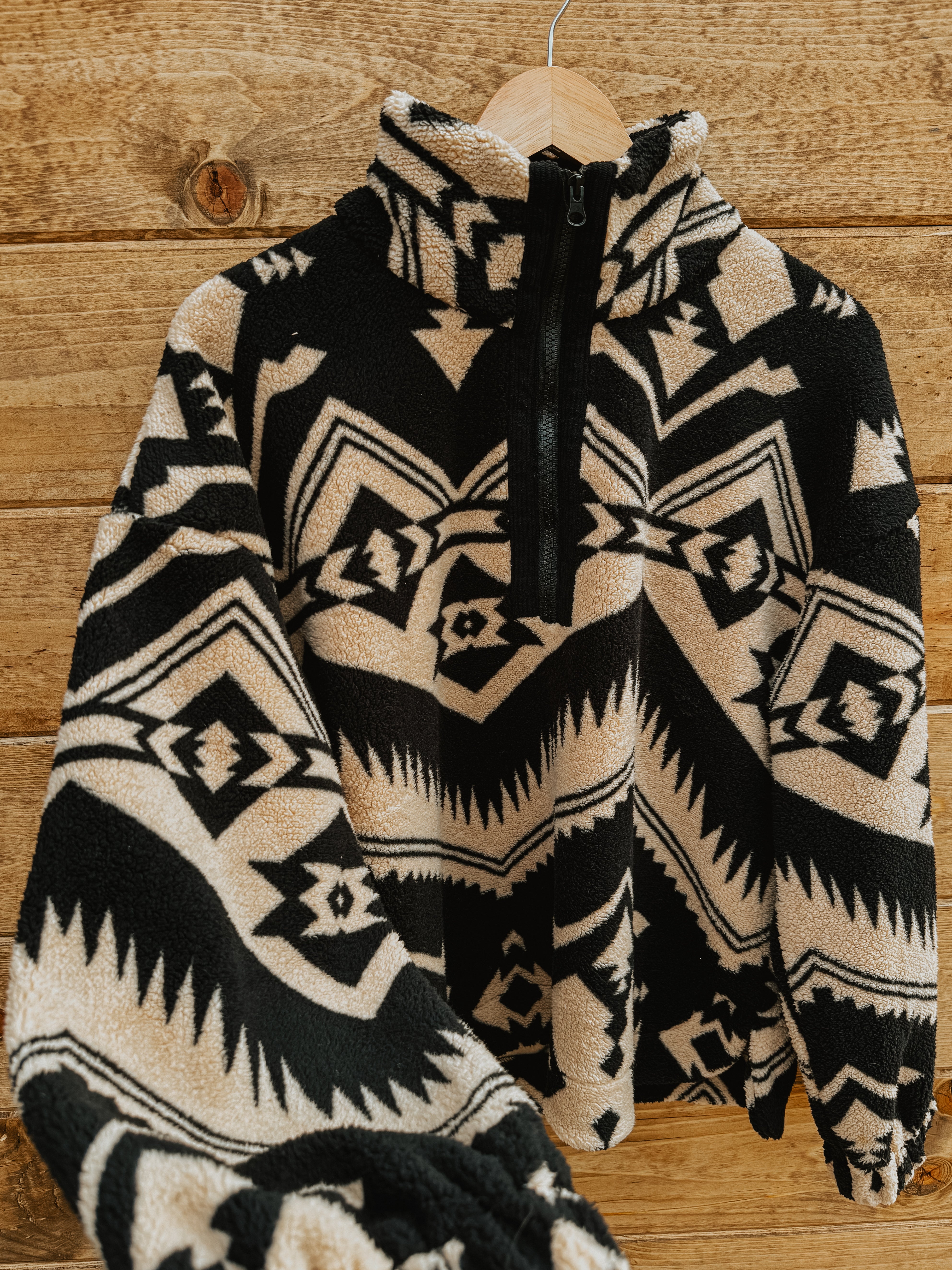 High Desert Aztec Half Zip | Western Southwestern Pullover – 85 Down South